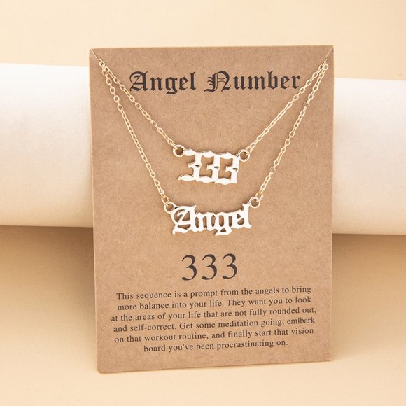 Jewelry | Angel Number Necklace 333 | Poshmark